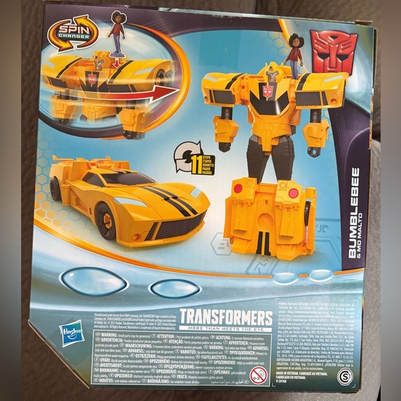 Hasbro | Toys | Transformers Toys Earthspark Spin Changer Bumblebee 8inch Action Figure | Poshmark